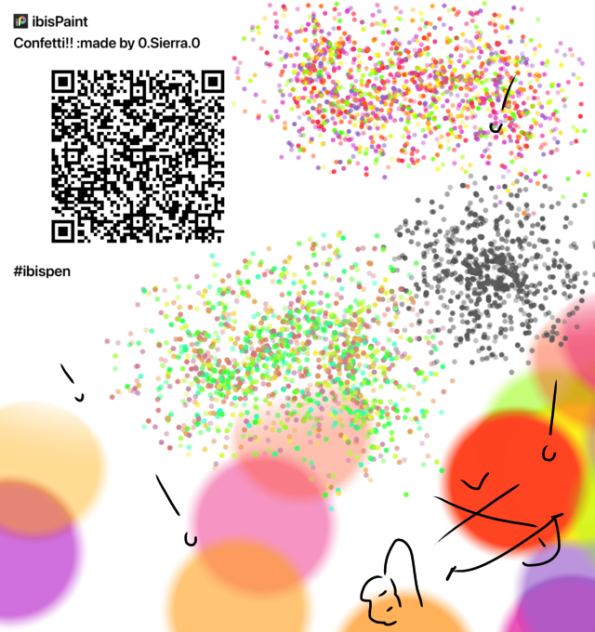 CONFETTI BRUSHHHHH!!! - ibisPaint