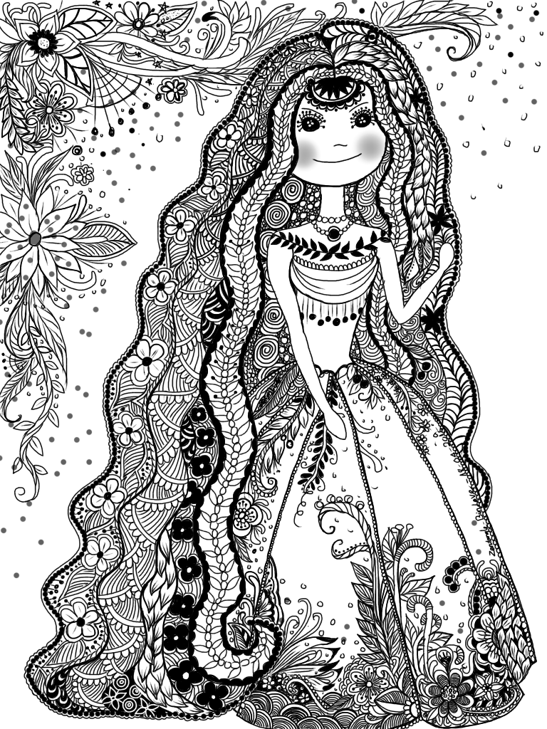 Zentangle Art Girl at Kaitlyn Joseland blog