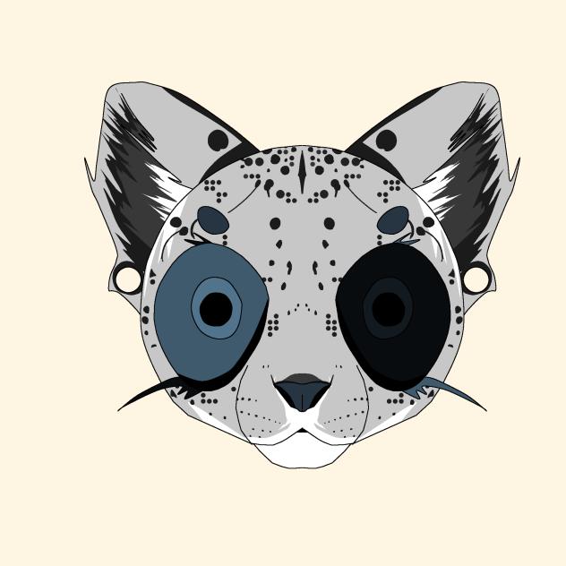 snow leopard mask - ibisPaint