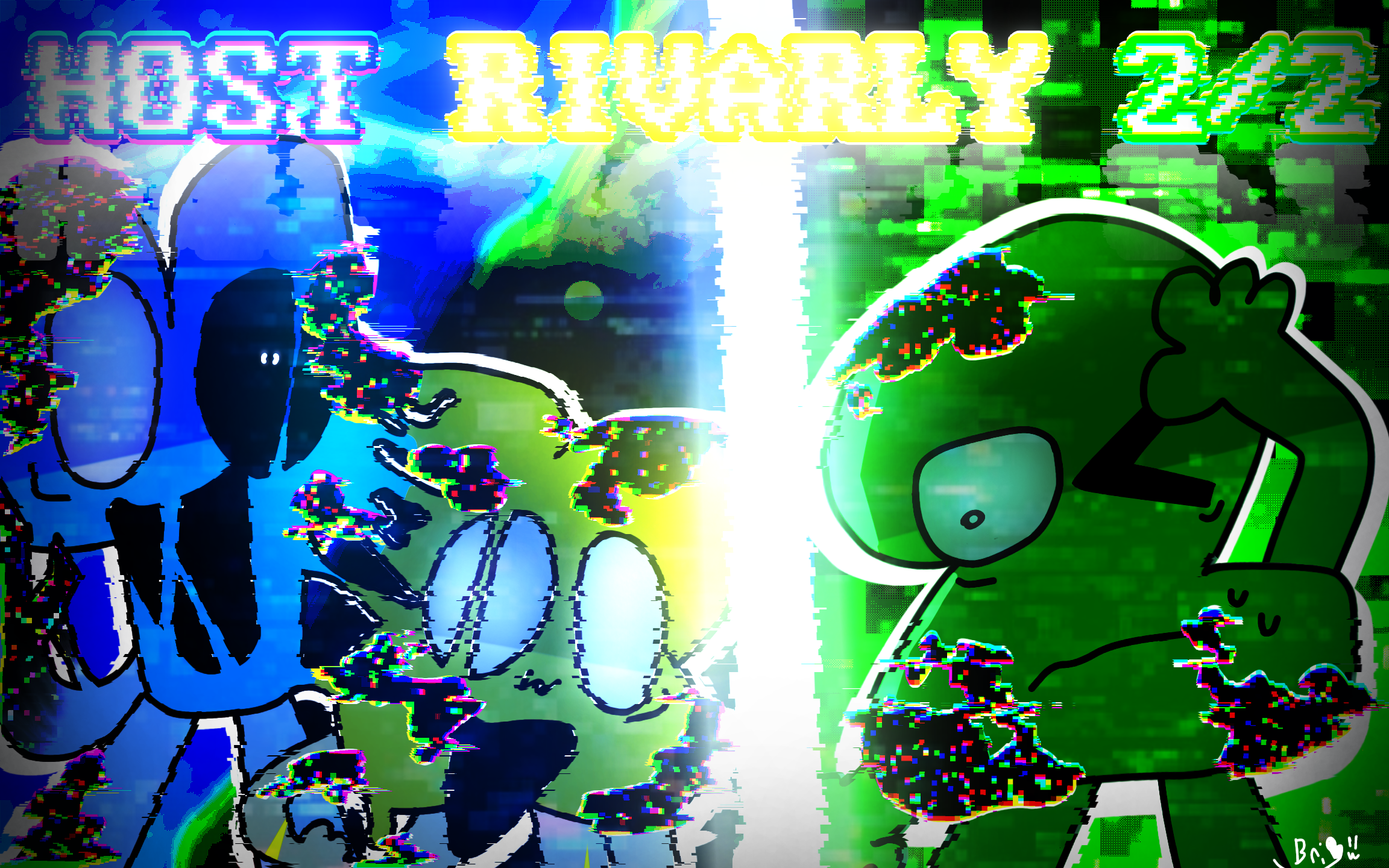 LWP X FNF X BFDI Host Rivalry again - ibisPaint