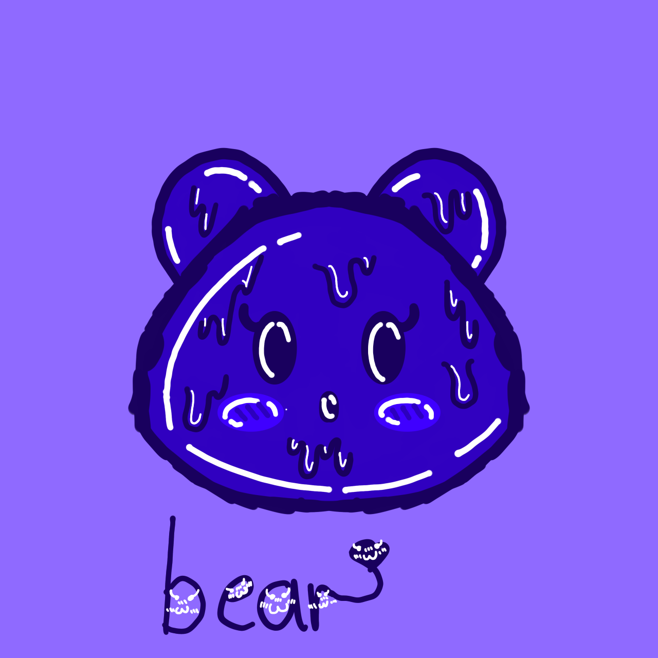 Blueberry the bear🫐🐻 - ibisPaint