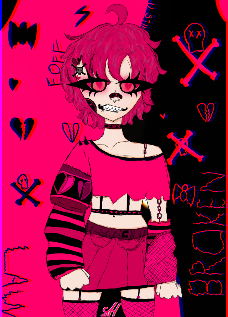 Pink punk - ibisPaint