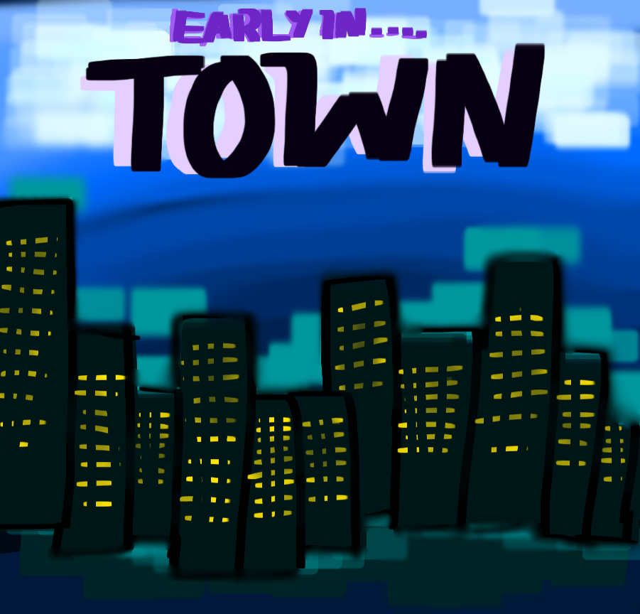 Town In The Morning - ibisPaint