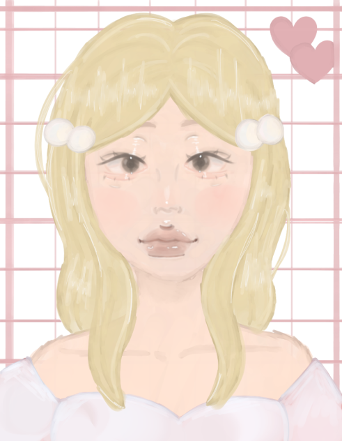 A blonde girl - ibisPaint
