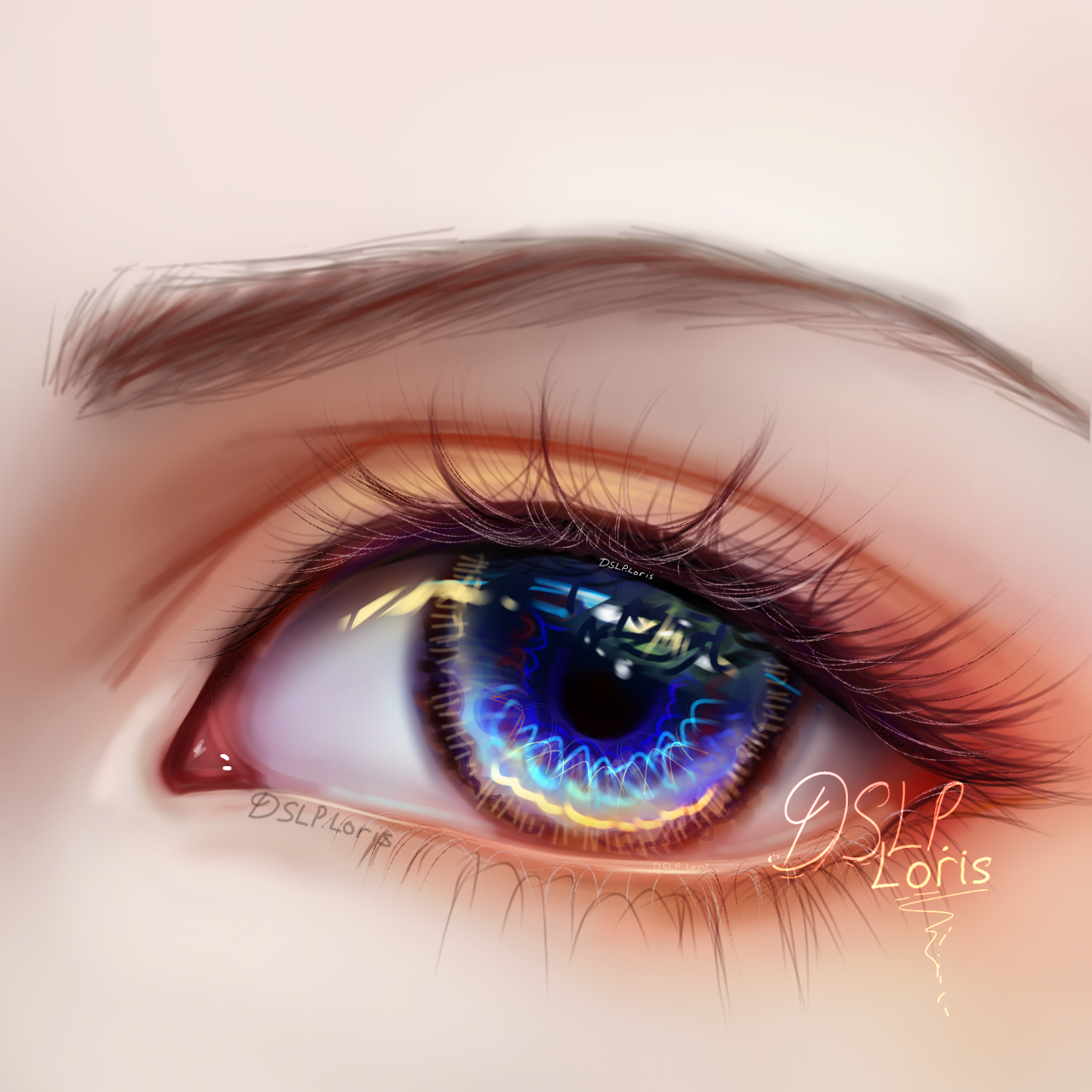 Semirealistic Eye - ibisPaint