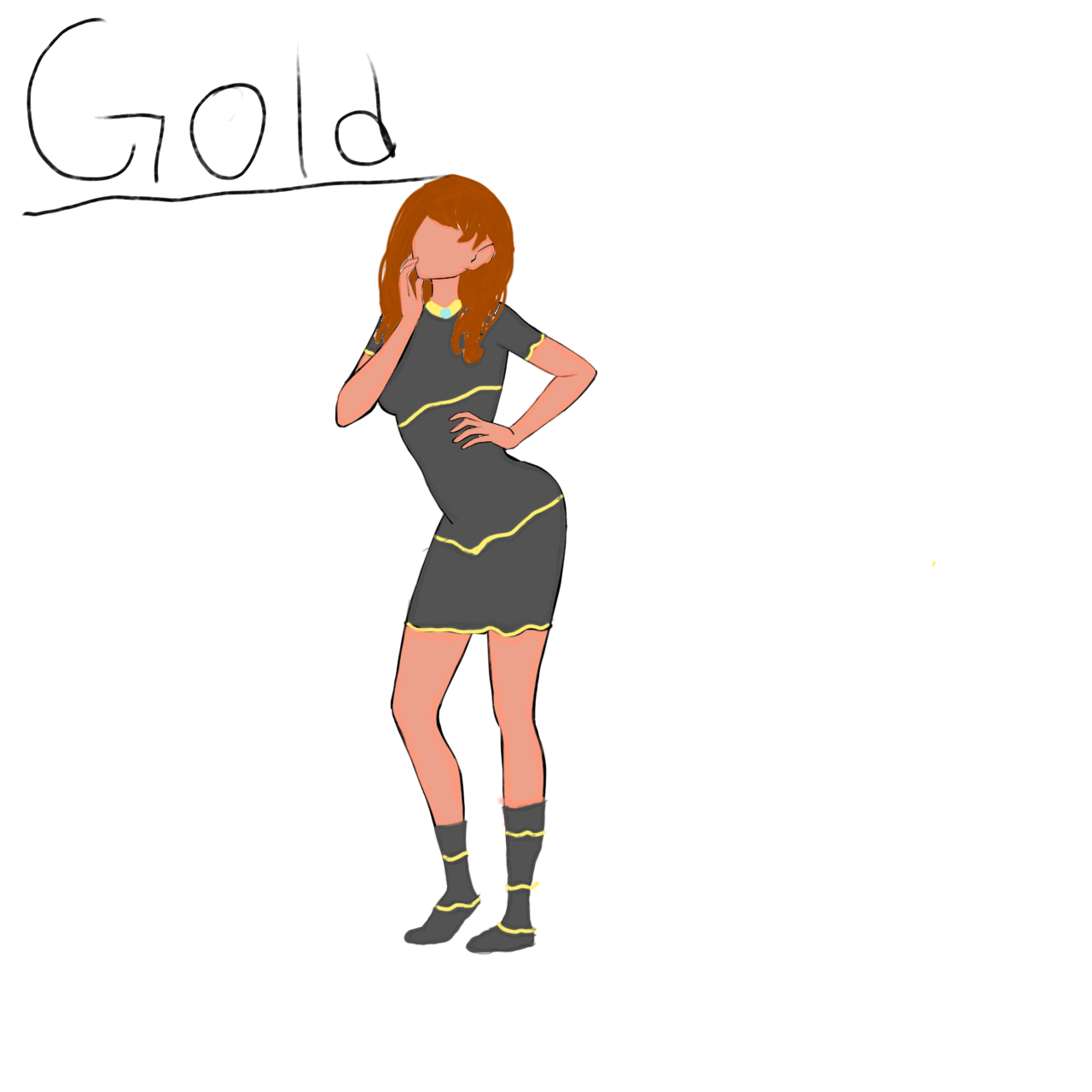 Gold itsfunneh - ibisPaint