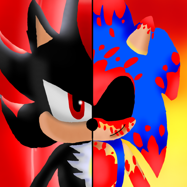 sahdow vs sonic.exe - ibisPaint