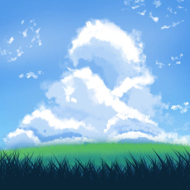 Cloud practice - ibisPaint