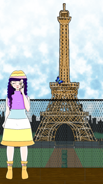 Visitando Paris - ibisPaint