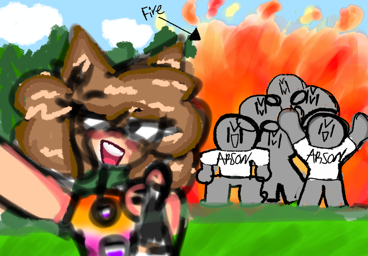 Yall commiting arson in the background - ibisPaint