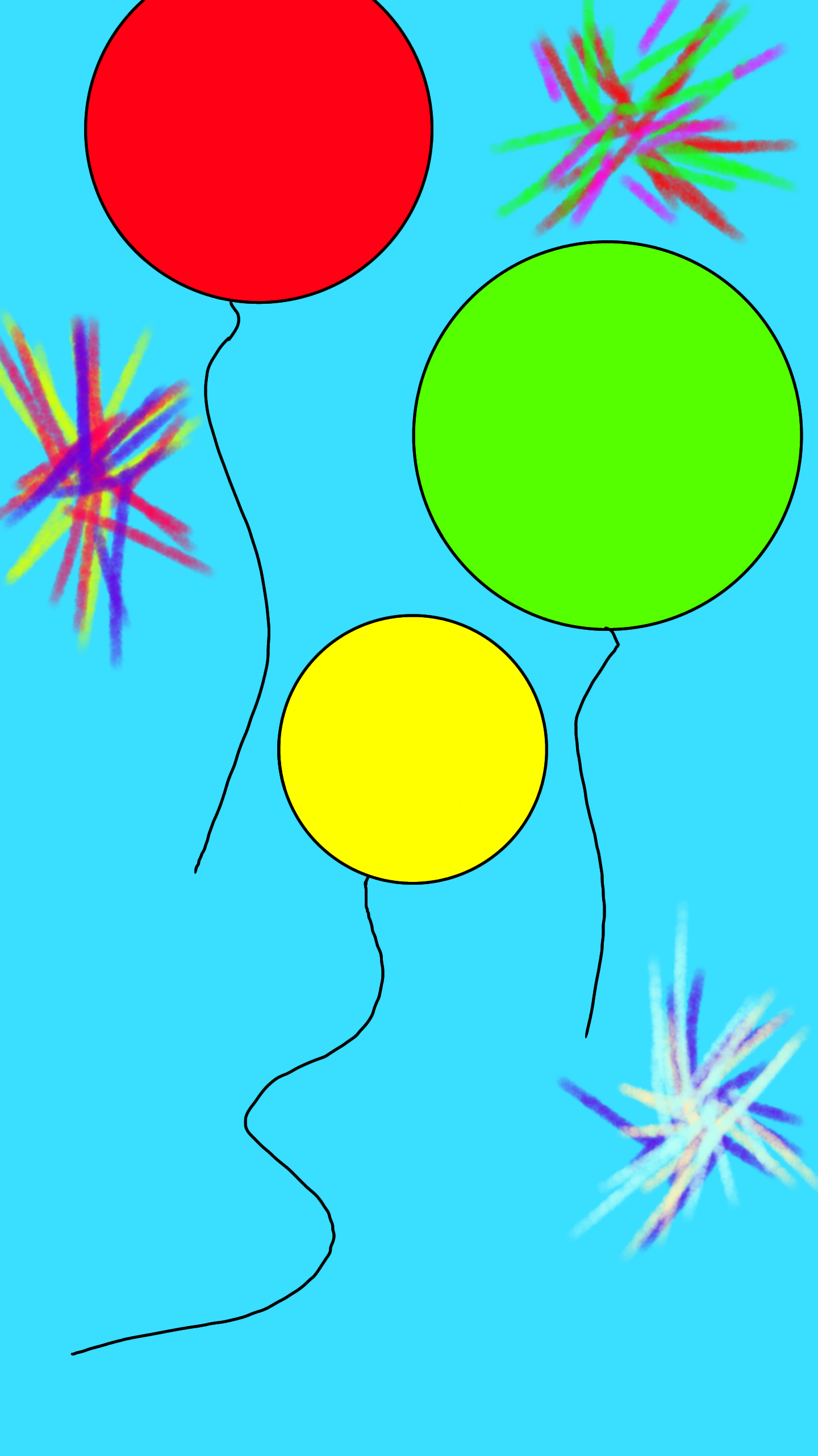 balloons party - ibisPaint
