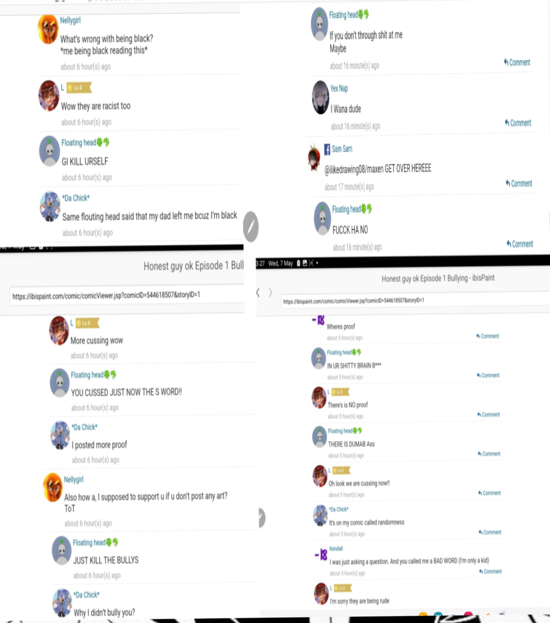 evidence of floating head - ibisPaint