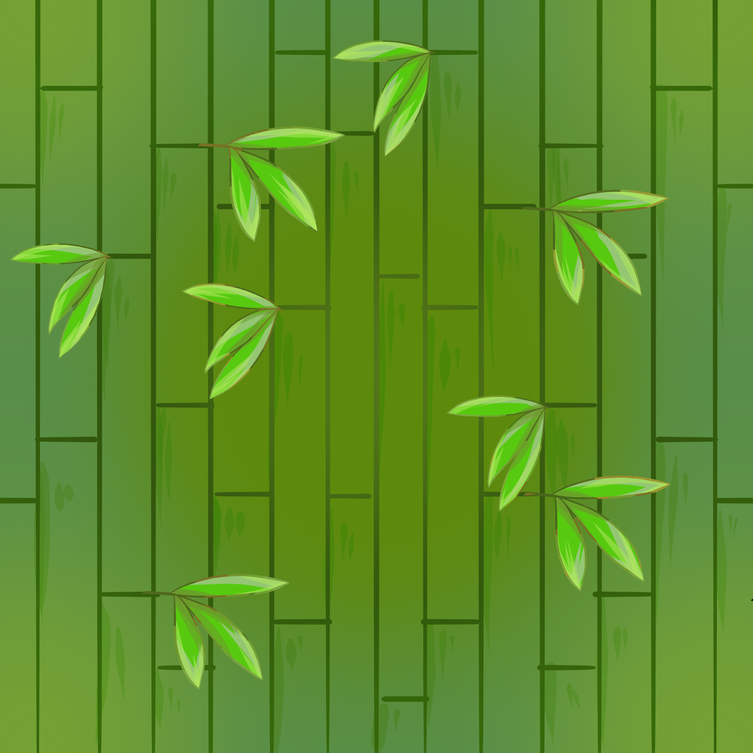 Green Bamboo Pattern - ibisPaint