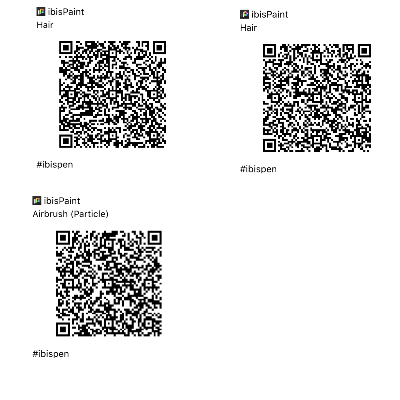 Load of paint brushes - ibisPaint