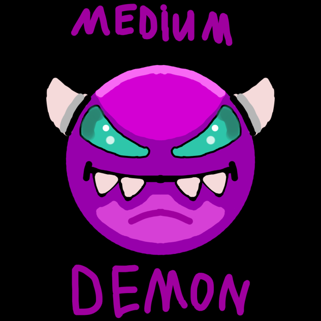 Geometry dash medium demon - ibisPaint