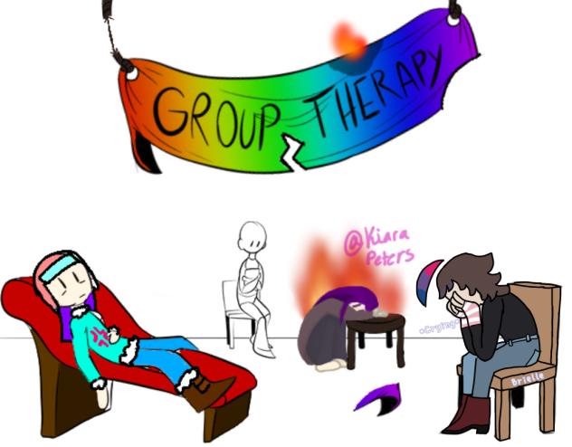 Group Therapy Collab - ibisPaint
