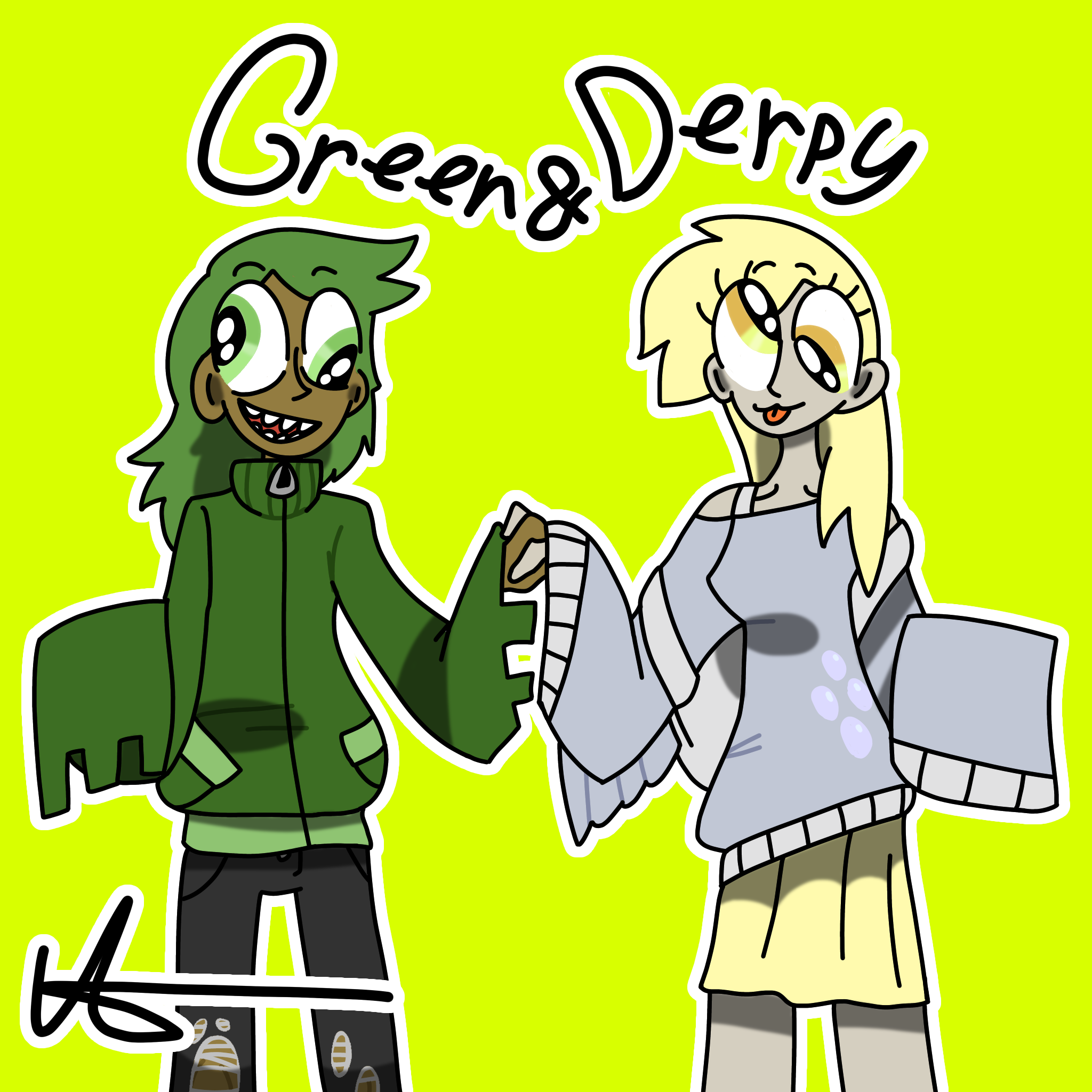 Green & Derpy - ibisPaint