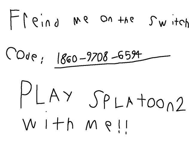 Mah Friend code for the switch. - ibisPaint