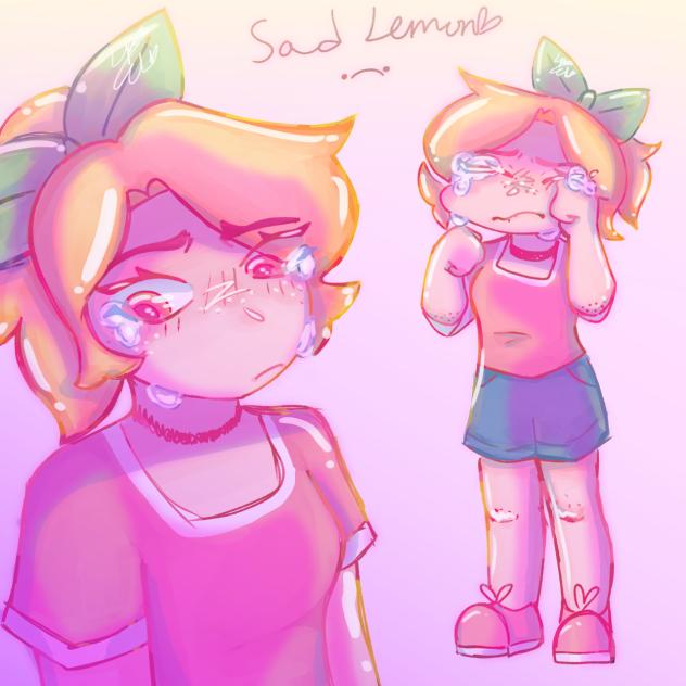 Sad lemon - ibisPaint