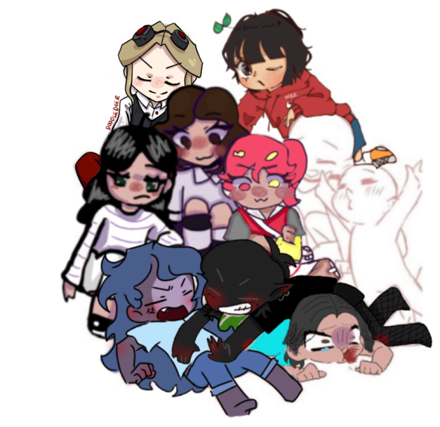 Dog pile collab! - ibisPaint