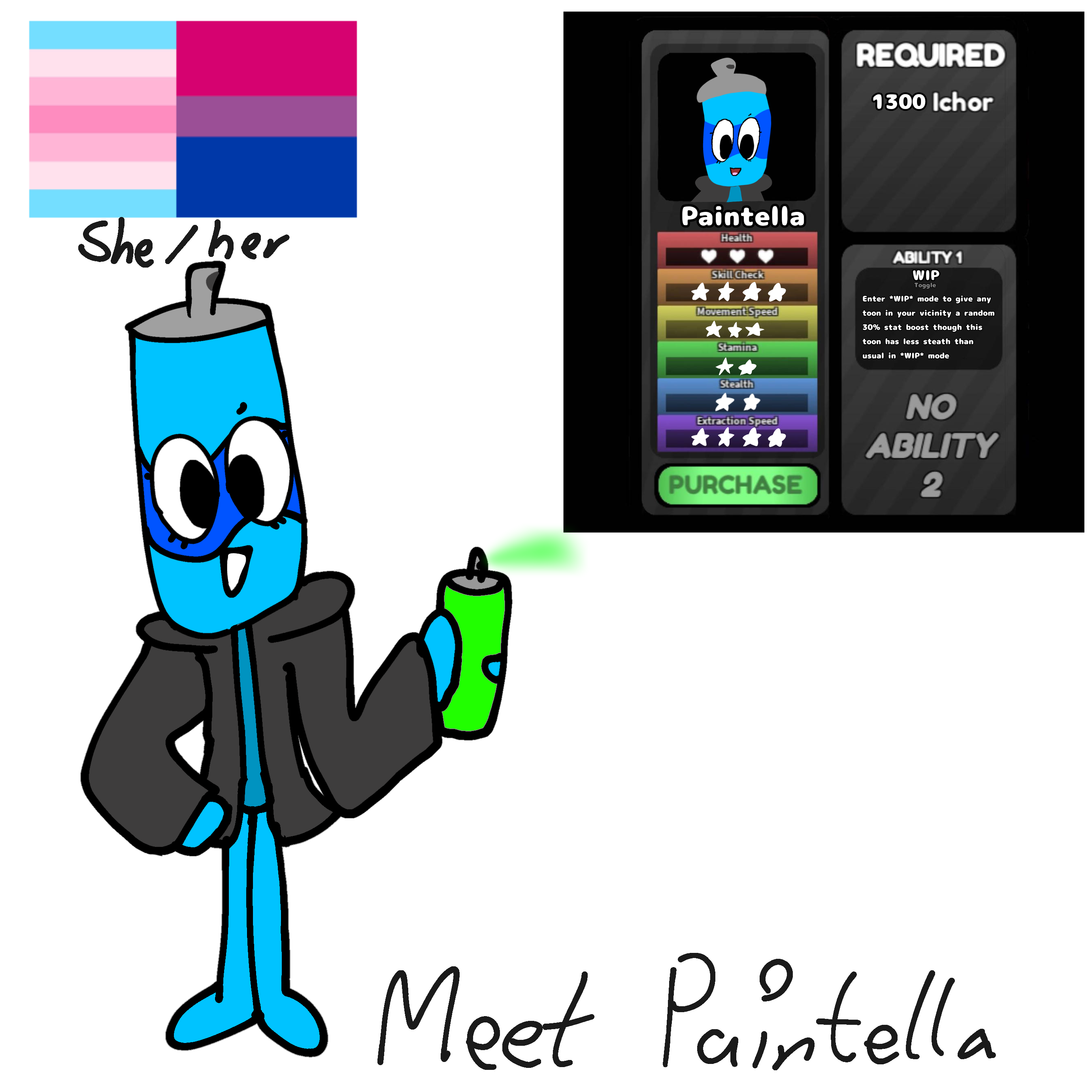 My Dandys World OC (2nd OC) - ibisPaint