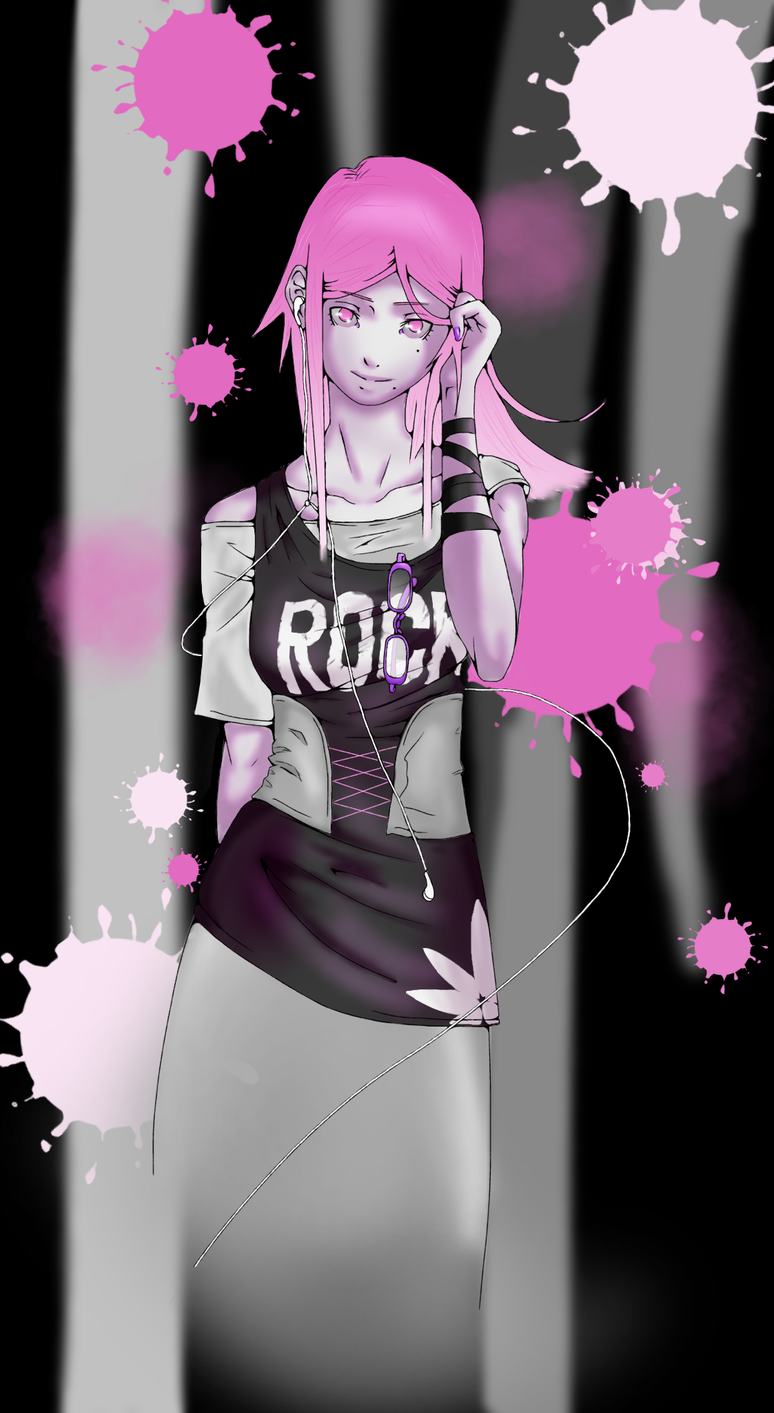 Pink Rock Girl - ibisPaint
