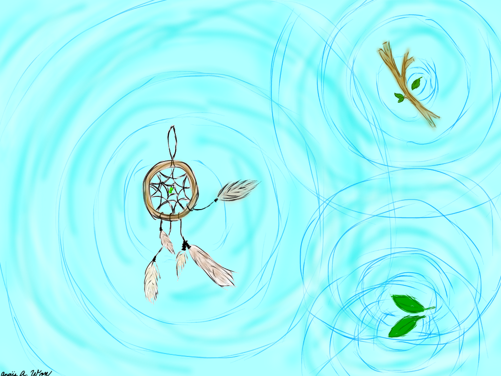 dream catcher in water - ibisPaint