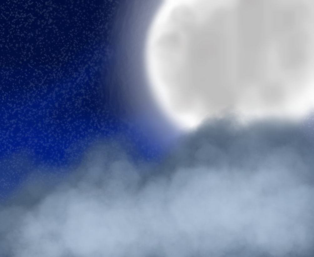 Cloudy night - ibisPaint