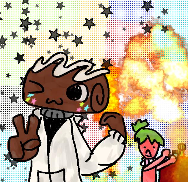 Cosmo and sprout cooking - ibisPaint