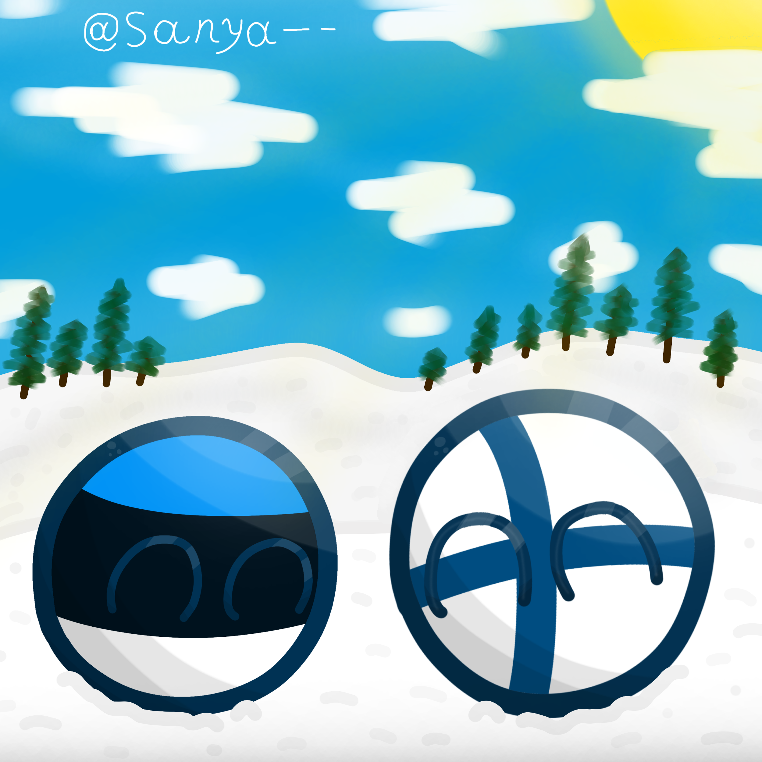 Finland and Estonia - ibisPaint