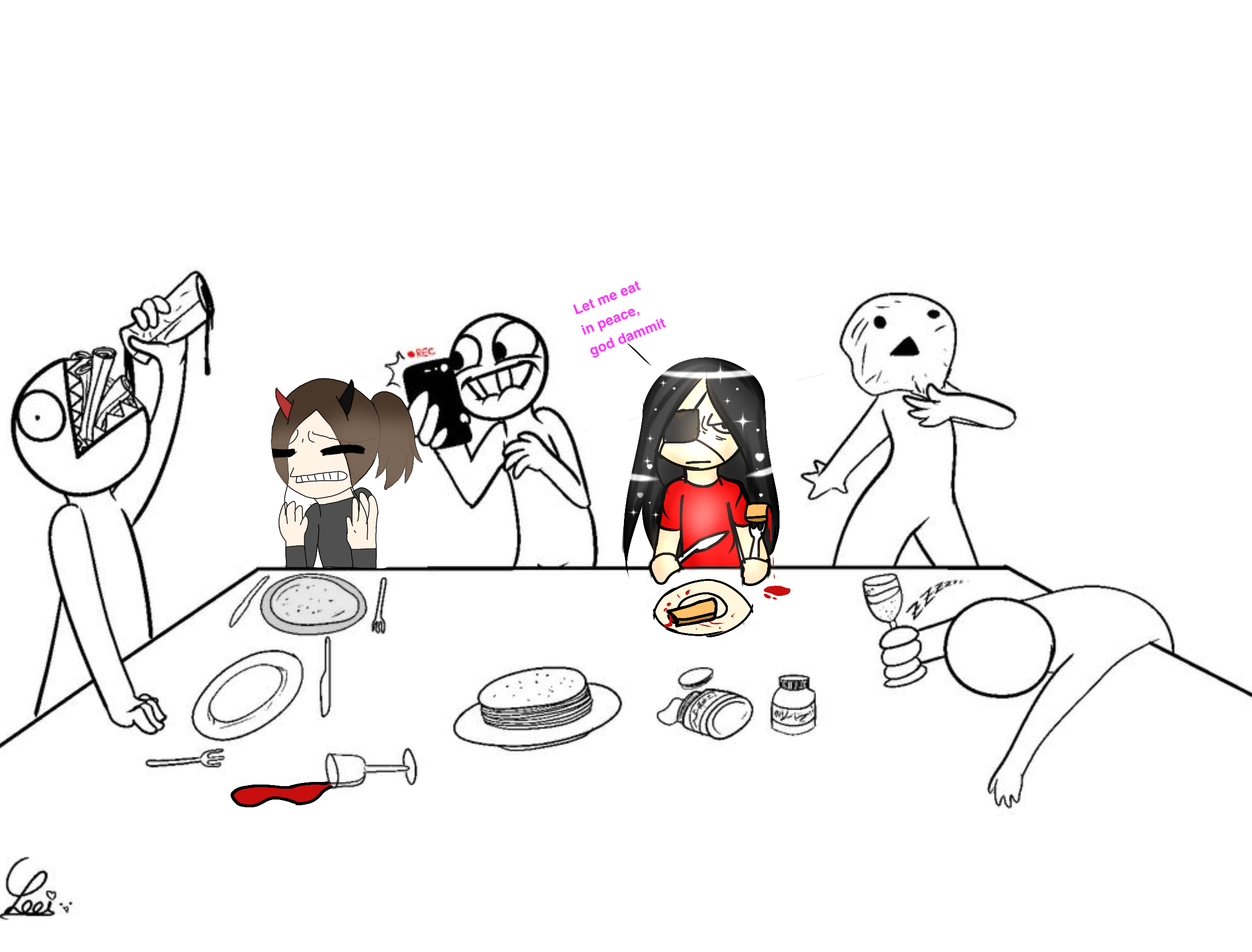 dinner collab - ibisPaint