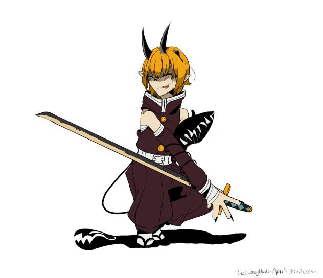 Demon slayer[oc][speed paint] - ibisPaint