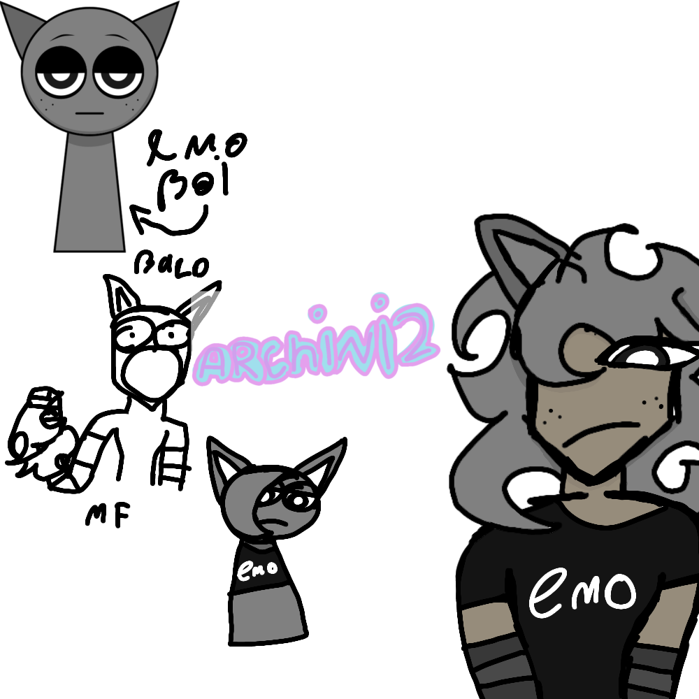 Gray the emo - ibisPaint