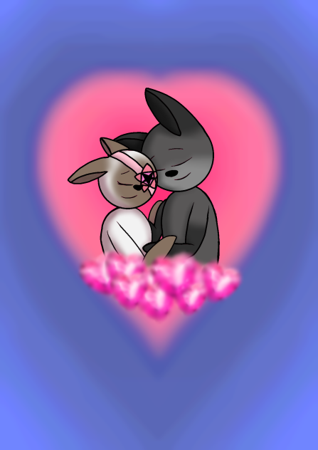 The pair of cats - ibisPaint