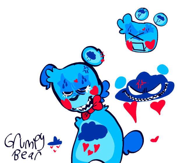 Grumpy bear in my style - ibisPaint