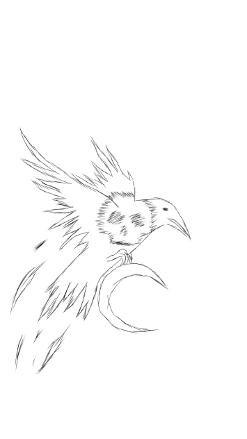 RavenSkull,Moon - ibisPaint