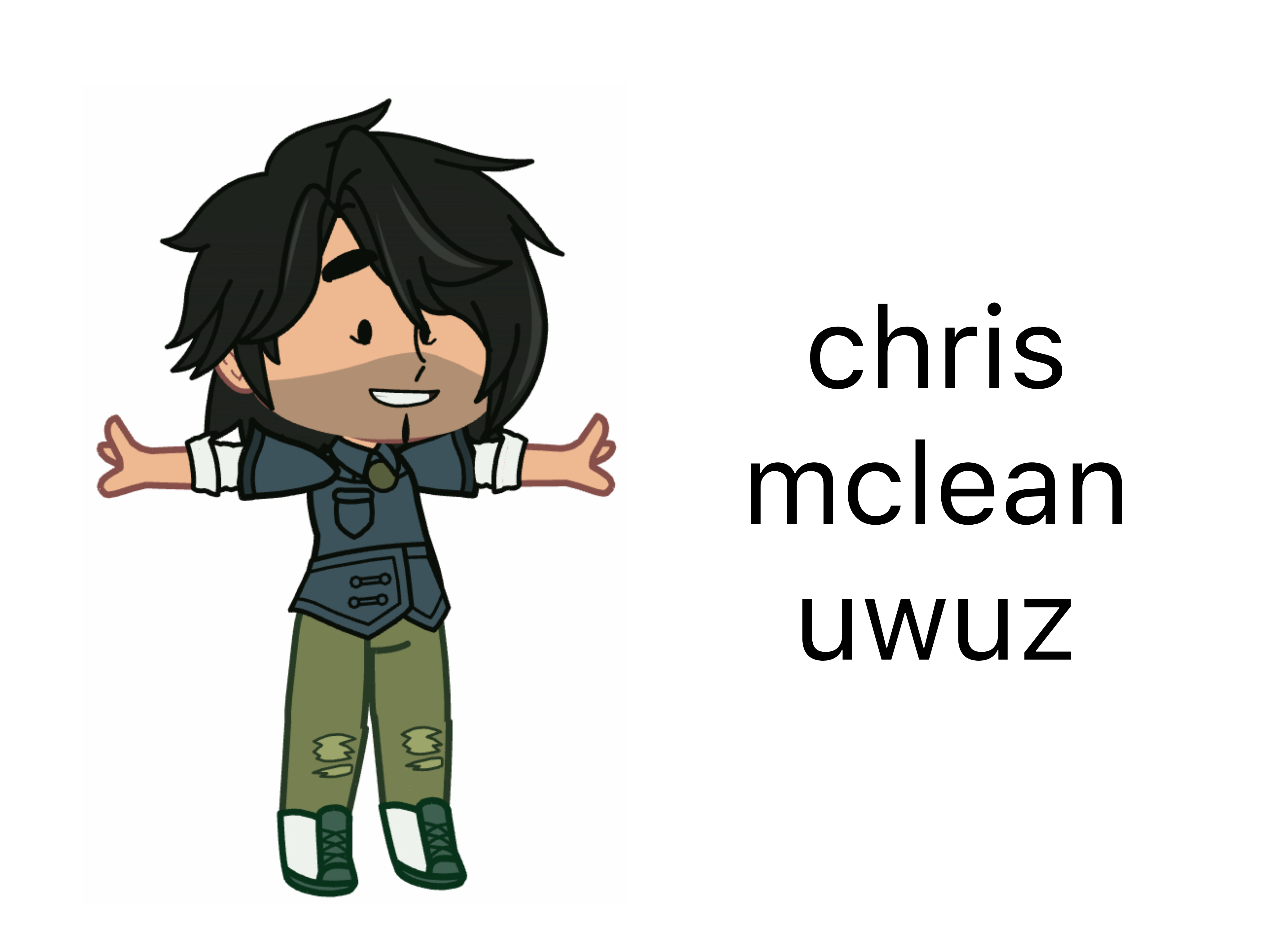 i made chris in gacha club uwuz - ibisPaint