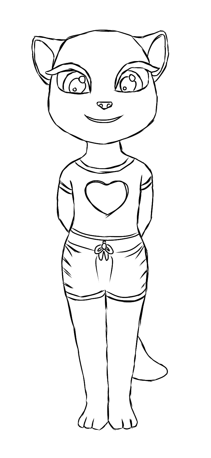 Talking angela collab - ibisPaint