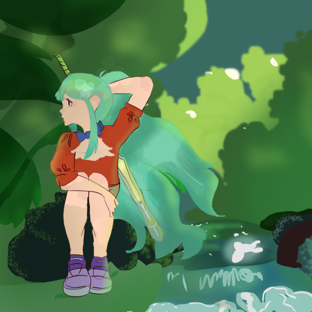 Practicing backgrounds - ibisPaint