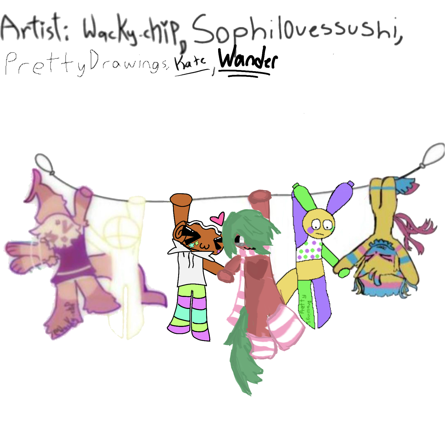 Hanging on a wire! - ibisPaint