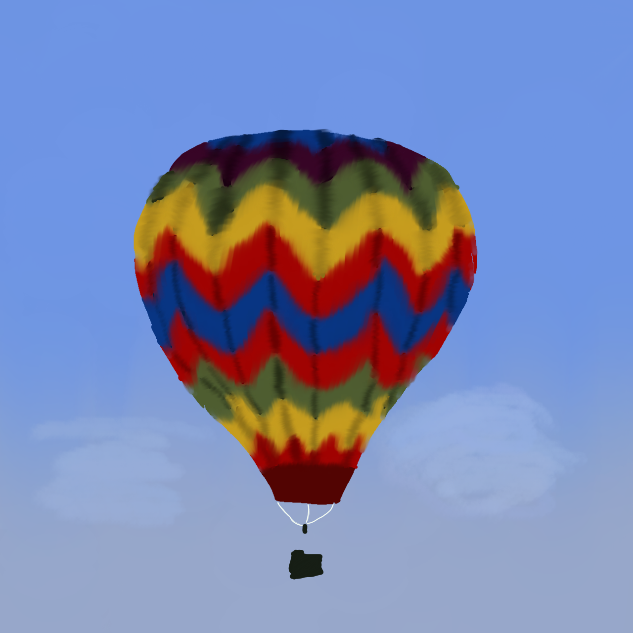 Hot air balloon (wip) - ibisPaint