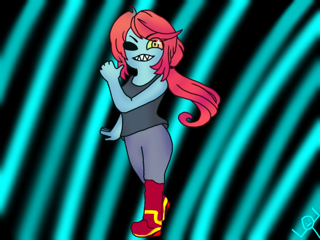 undyne undertale - ibisPaint