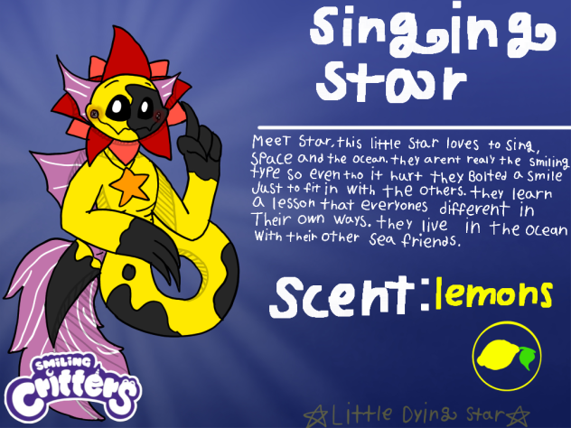 My smiling critters oc singing star - ibisPaint