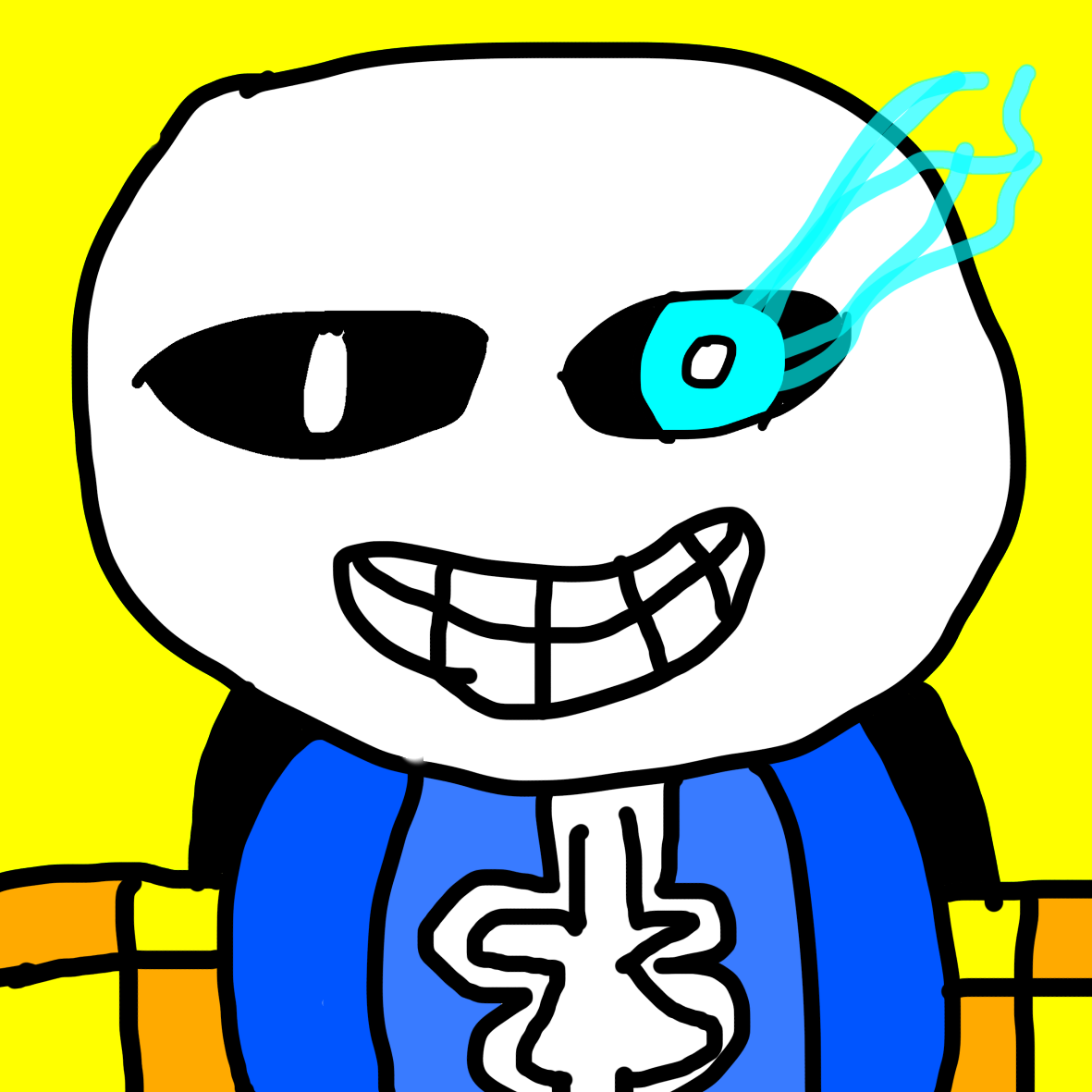 Sans drawing Undertale - ibisPaint