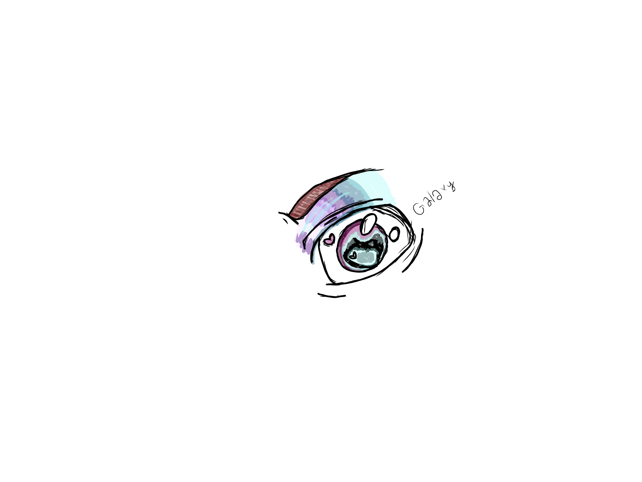 Galaxy eye attempt - ibisPaint