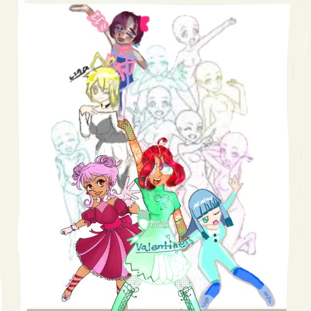 Magical Girls Colab Finished - ibisPaint