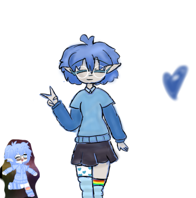 Remake of my old gacha oc - ibisPaint