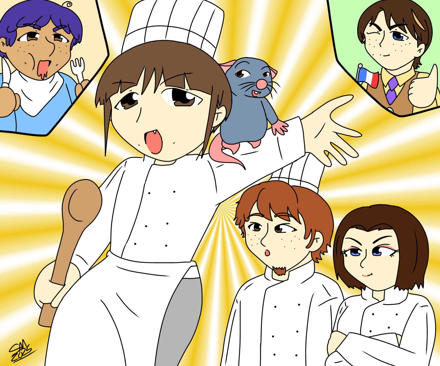Sunshine and Little Chef - ibisPaint