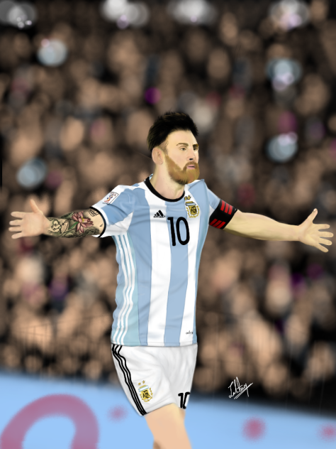 Messi Argentina - ibisPaint