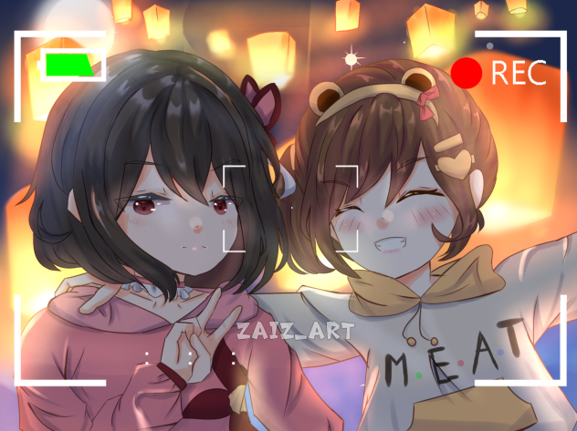 Taking a selfie - ibisPaint